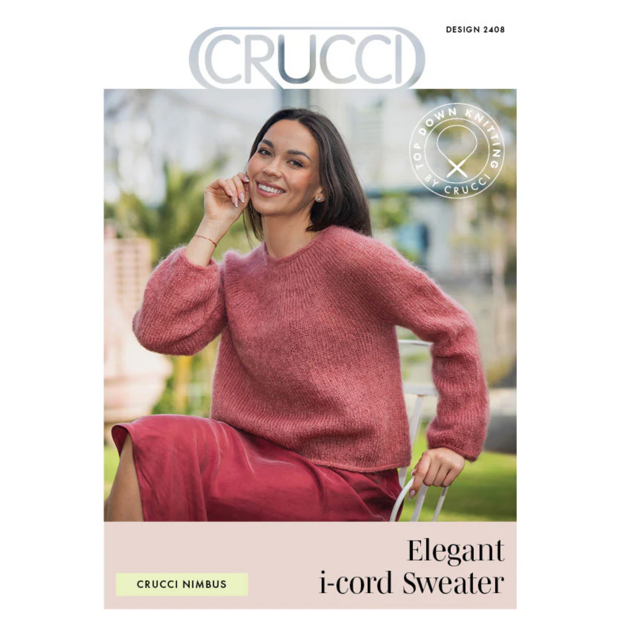2408 Crucci Nimbus I-Cord Sweater Knitting Pattern at Knitnstitch