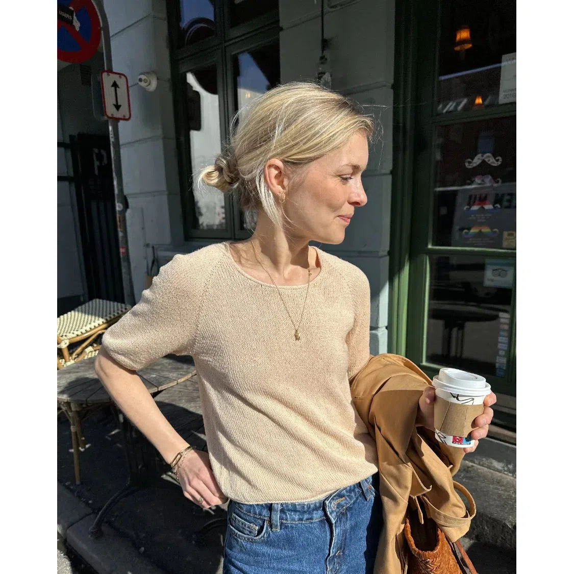 Cumulus O-Neck Tee Knitting Pattern by PetiteKnit at Knitnstitch