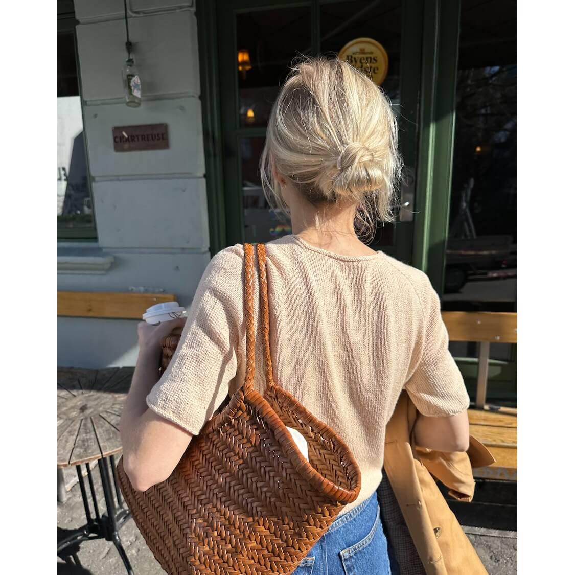 Cumulus O-Neck Tee Knitting Pattern by PetiteKnit at Knitnstitch