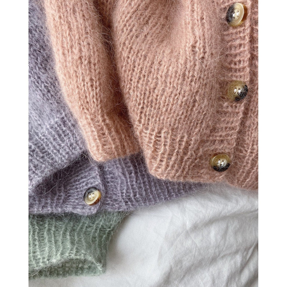 Novice Mohair Cardigan Junior Knitting Pattern by PetiteKnit at Knitnstitch