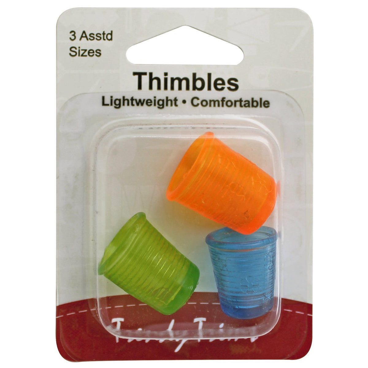 Plastic Thimbles to protect fingers at Knitnstitch