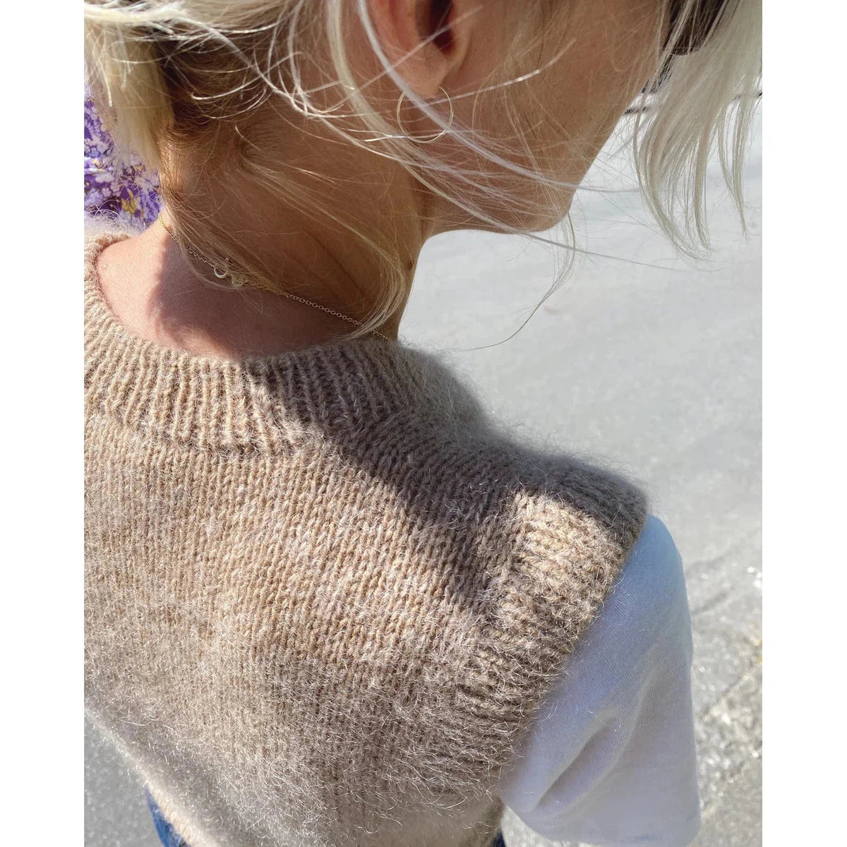 Stockholm V-Neck Slipover Knitting Pattern by PetiteKnit at Knitnstitch