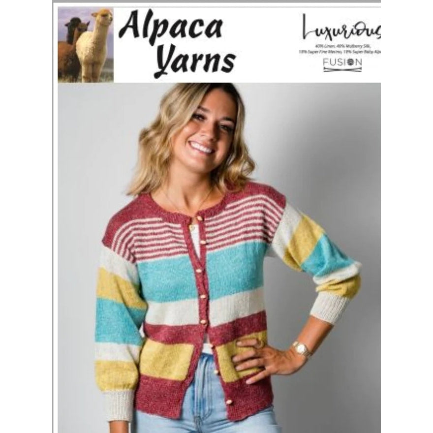 2014 Stripe Cardigan 4ply Knitting Pattern at Knitnstitch